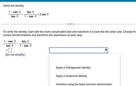 [answered] Verify The Identity 1 Sec 0 Tan 0 Tan 0 1 Sec 0 1 Sec 0 Tan Kunduz