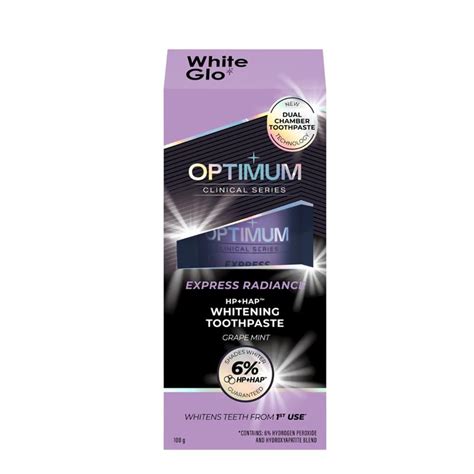 Buy White Glo Optimum Express Radiance Toothpaste 100g Online At Epharmacy®