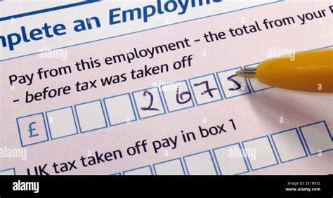 Undated File Photo Of A Tax Return Self Assessment Form From Hm
