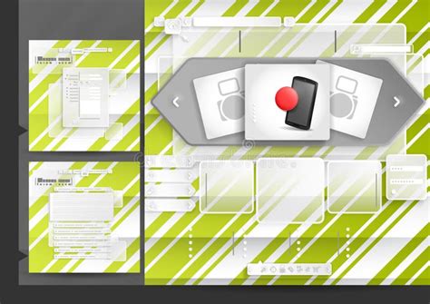 website design template menu elements stock vector illustration of bright graphic 43707710