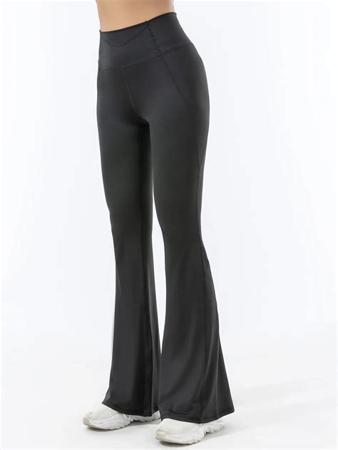 2024 New Wide Leg Yoga Pants Women S High Waist Lift Hip Sports Naked Casual Running