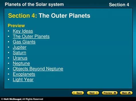 PPT Section The Outer Planets PowerPoint Presentation Free Download ID