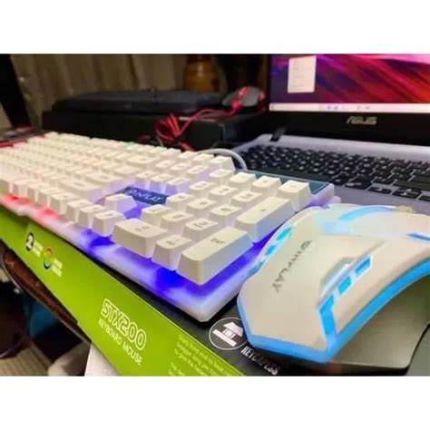 Mouse Inplay Stx200 Rainbow Rgb Suspended Backlight Game Keyboard And