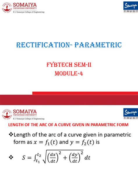 2 Rectification Parametric Form Pdf Curve Analytic Geometry