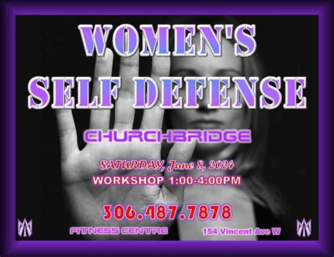 Womens Self Defense Class Churchbridge And District Fitness Centre