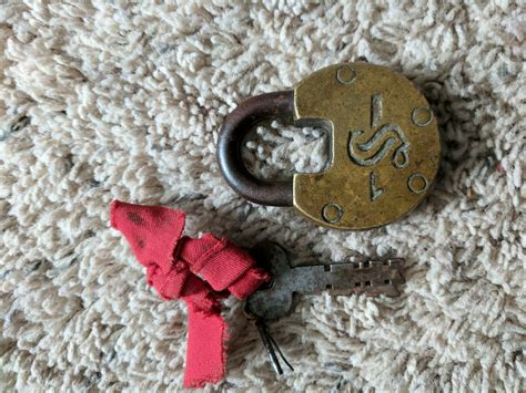 Vintage Brass Padlock Slaymaker With Key Opens Antique Price Guide Details Page