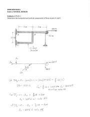 ENGR 2050 Exam 3 Fall 2016 Solution Pdf ENGR 2050 Statics Exam 2 Fall