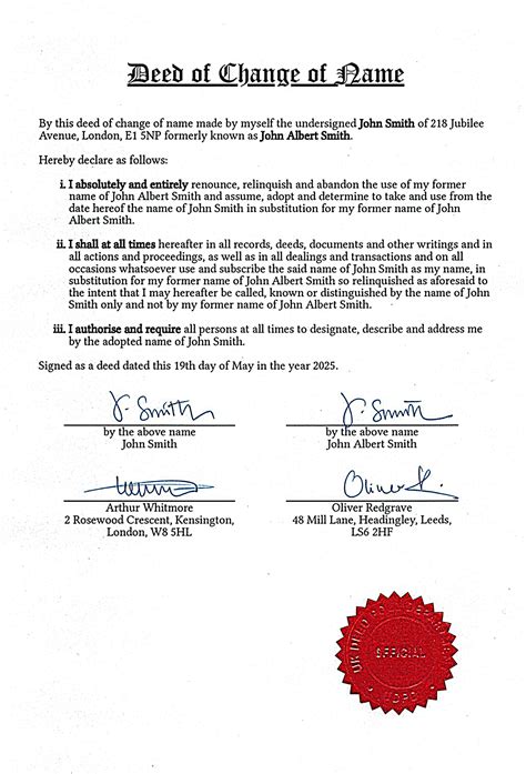 What Is A Deed Poll Deed Poll Department