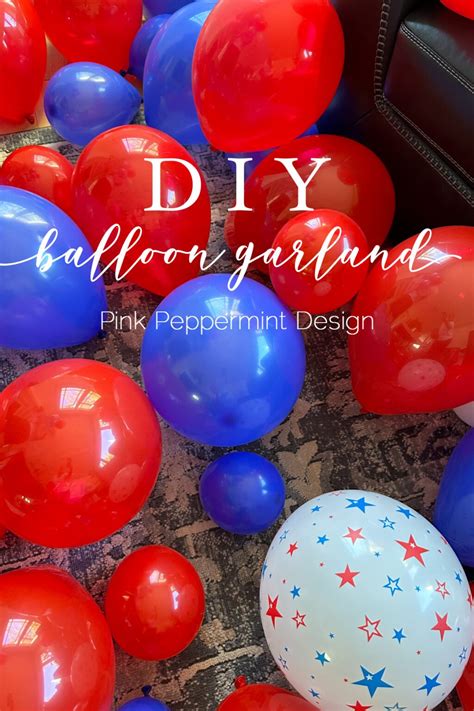 How To Make A Diy Balloon Garland Backdrop Arch — Pink Peppermint Design