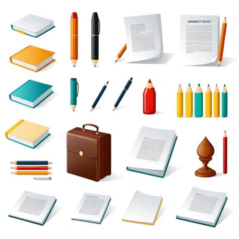 Assignment Vector Set White Background Isolated A High Quality