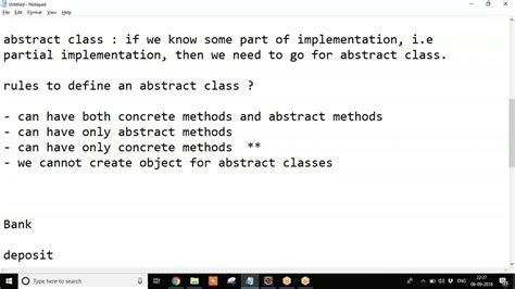 Abstract Classes And Interfaces By Madhu Vundavalli Youtube