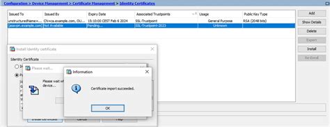在asdm管理的asa上安裝並續訂證書 Cisco