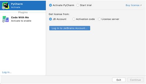 Register Pycharm Pycharm