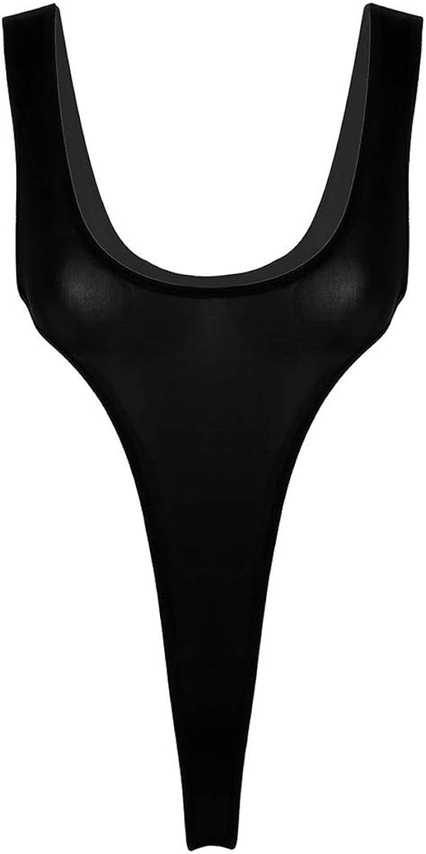 Iiniim Damen Body Transparent Unterhemd High Cut Stringbody Thong