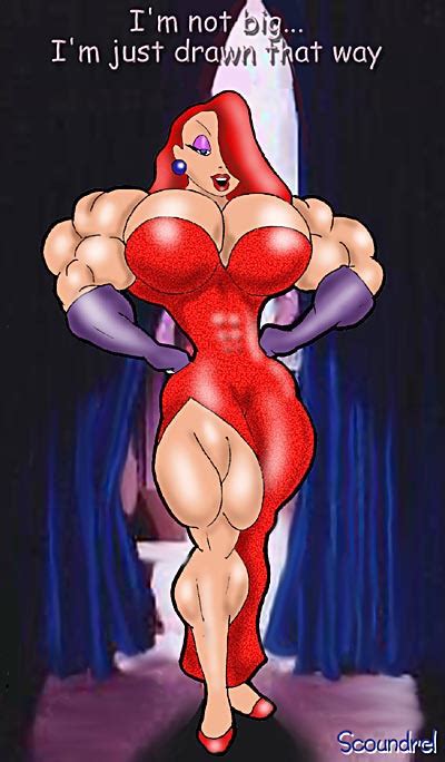 Rule 34 Abs Biceps Breasts Female Hair Jessica Rabbit Long Hair