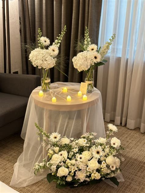 대구잔플라워웨딩 화이트 프로포즈셋팅 호텔프로포즈 인터불고 프로포즈이벤트🤍 네이버 블로그