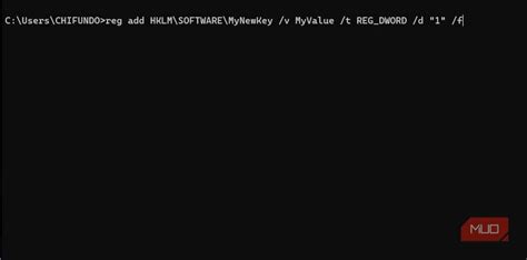 How To Edit The Windows Registry In The Command Prompt