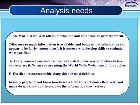 web based information resources ppt