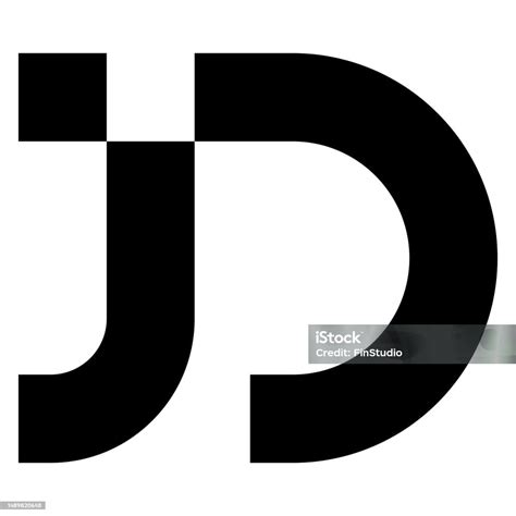 직업적인 혁신적인 이니셜 Dj 로고 및 Jd 로고 레터 Dj 또는 Jd 미니멀하고 우아한 모노그램 프리미엄 비즈니스 예술적