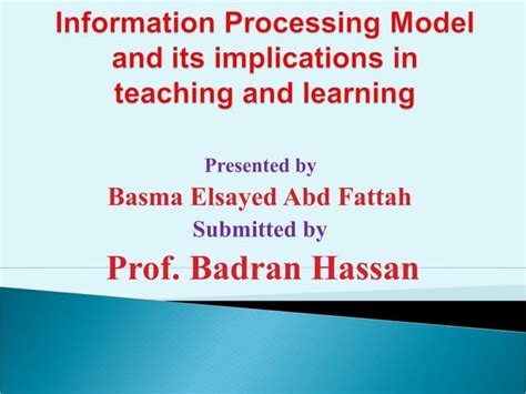 Learning Theories And Its Implication To Education Ppt