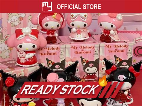 【miniso】sanrio Characters My Melody And Kuromi Rose And Earl Series【set