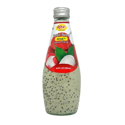 Basil Seed Drink Lychee Flavour Rita 290ml — Gourmet World Foods
