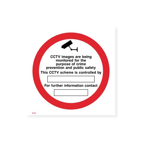 Cctv Red Sign