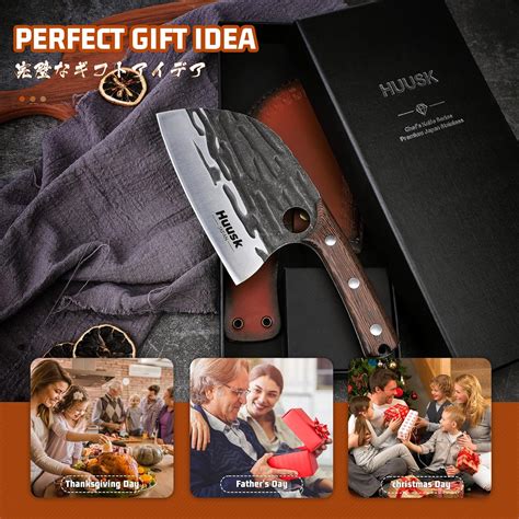 Huusk Japan Meat Cleaver Knife With Sheath Full Nepal Ubuy