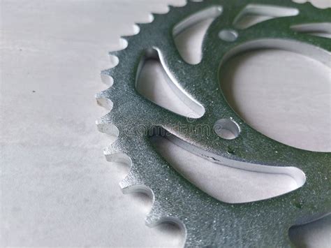 Dynamic Drive Close Up Insight Into Motorcycle Wheel Gear Action Stock