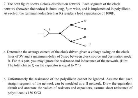 solved 2 the next figure shows a clock distribution