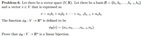 Solved Problem Let There Be A Vector Space V R Let Chegg