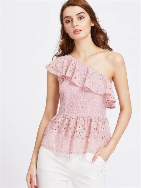 15 Outfits With Lace One Shoulder Tops Styleoholic