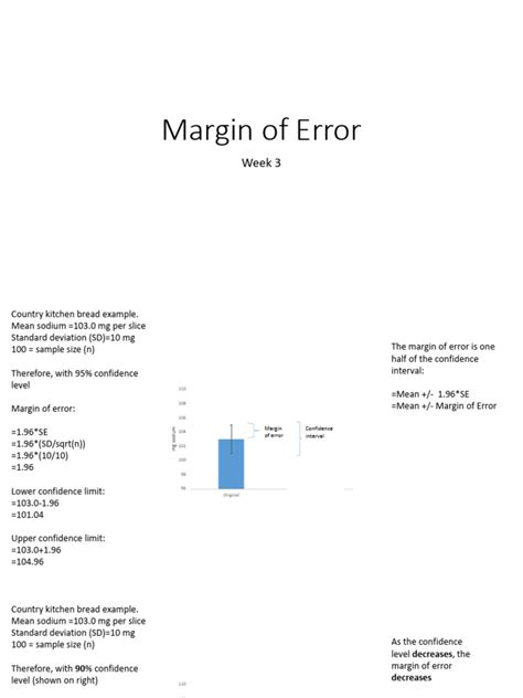 Margin Of Error Pdf Confidence Interval Standard Deviation