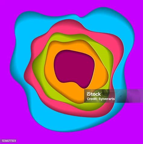 帶剪紙形狀的 3d 抽象背景剪紙樣式中的向量插圖名片演示文稿傳單或海報的佈局向量圖形及更多動作圖片 動作 商務 垂直構圖 Istock