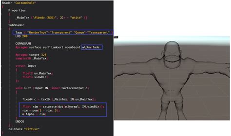 12 03 홀로그램hologram 만들기 Unity Shader 어제와 내일의 나 그 사이의 이야기