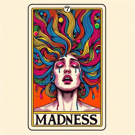 Vibrant Psychedelic Tarot Cards Dall·e Prompt Promptbase