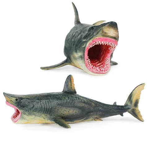 Willway Megalodon Shark Toys Realistic Shark Model Toy Megalodon Shark