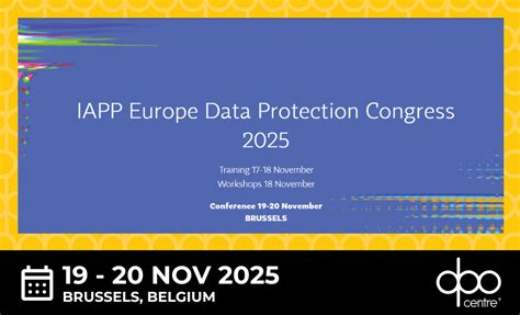 Conference Iapp Europe 2025 Brussels Belgium Outsourced Data
