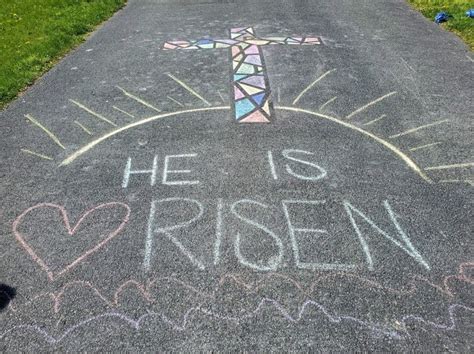 Easter Chalk Art Chalk Art Chalk Stain Glass Cross