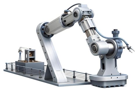 Ai Robot Arm And Production Line Concept For Manufacturing Suitable For Isolated Vector Designs