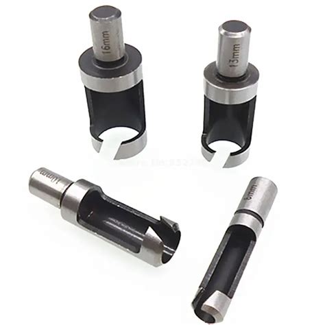 4pcs Wood Plug Hole Cutter Set Dowel Maker Cutting Tools Counter Bored