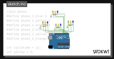 Lampu Lalu Lintas Wokwi Esp32 Stm32 Arduino Simulator
