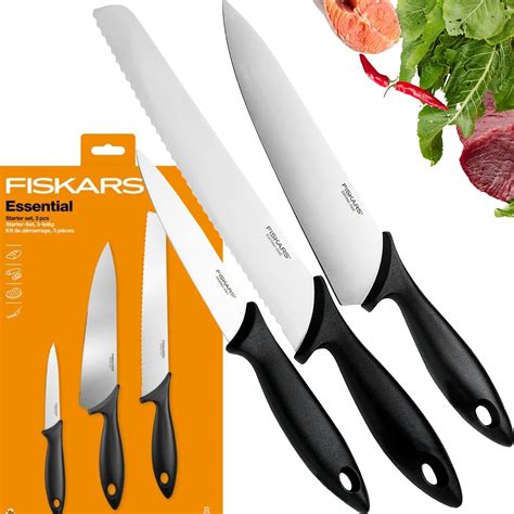 FISKARS, ZESTAW KOMPLET 3 NOŻY KUCHENNYCH - Fiskars | Sklep EMPIK.COM