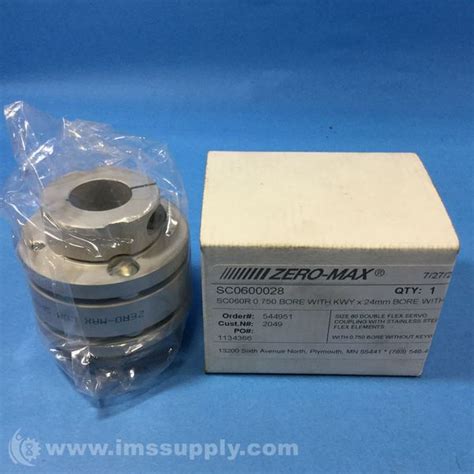 Zero Max Inc SC060R ServoClass Double Flex Coupling IMS Supply