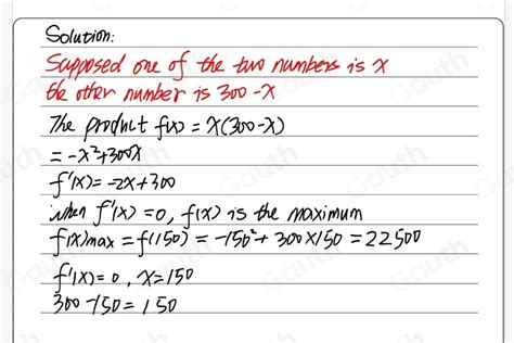 Solved What Are The Two Positive Numbers Whose Sum Is And Whose