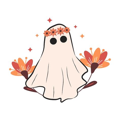 Premium Vector Cute Halloween Ghost Illustration