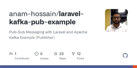 GitHub Anam Hossain Laravel Kafka Pub Example Pub Sub Messaging With