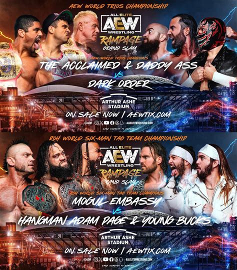 For The First Time Ever Both The Aew Trios Titles And The Roh Six Man