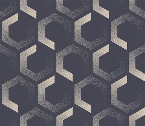 Premium Vector 60s Retro Fashion Geometric Hexagons Seamless Pattern