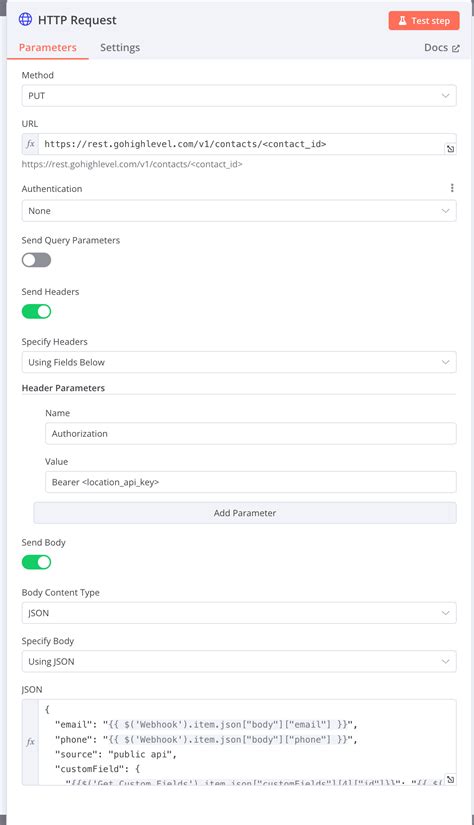 highlevel node questions n8n